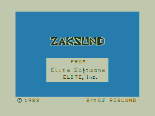 Zaksund (1983) - MobyGames