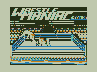 Screenshot of Wrestle Maniac (TRS-80 CoCo, 1986) - MobyGames