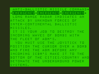 Anti-Ballistic Missile Command (1982) - MobyGames