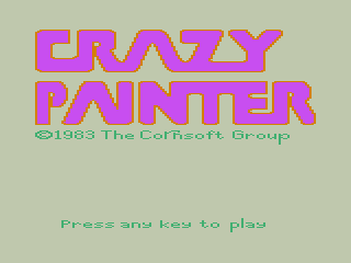 Screenshot of Crazy Painter (TRS-80 CoCo, 1982) - MobyGames