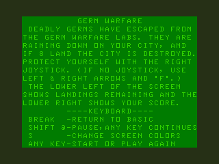 Germ Warfare (1982) - MobyGames