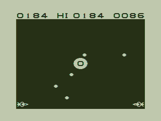 Screenshot of Orbitroids (TRS-80 CoCo, 1982) - MobyGames