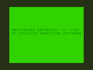 Orbitroids (1982) - MobyGames