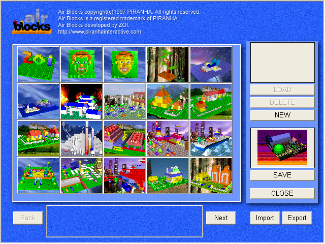 Screenshot of Air Blocks (Windows, 1997) - MobyGames