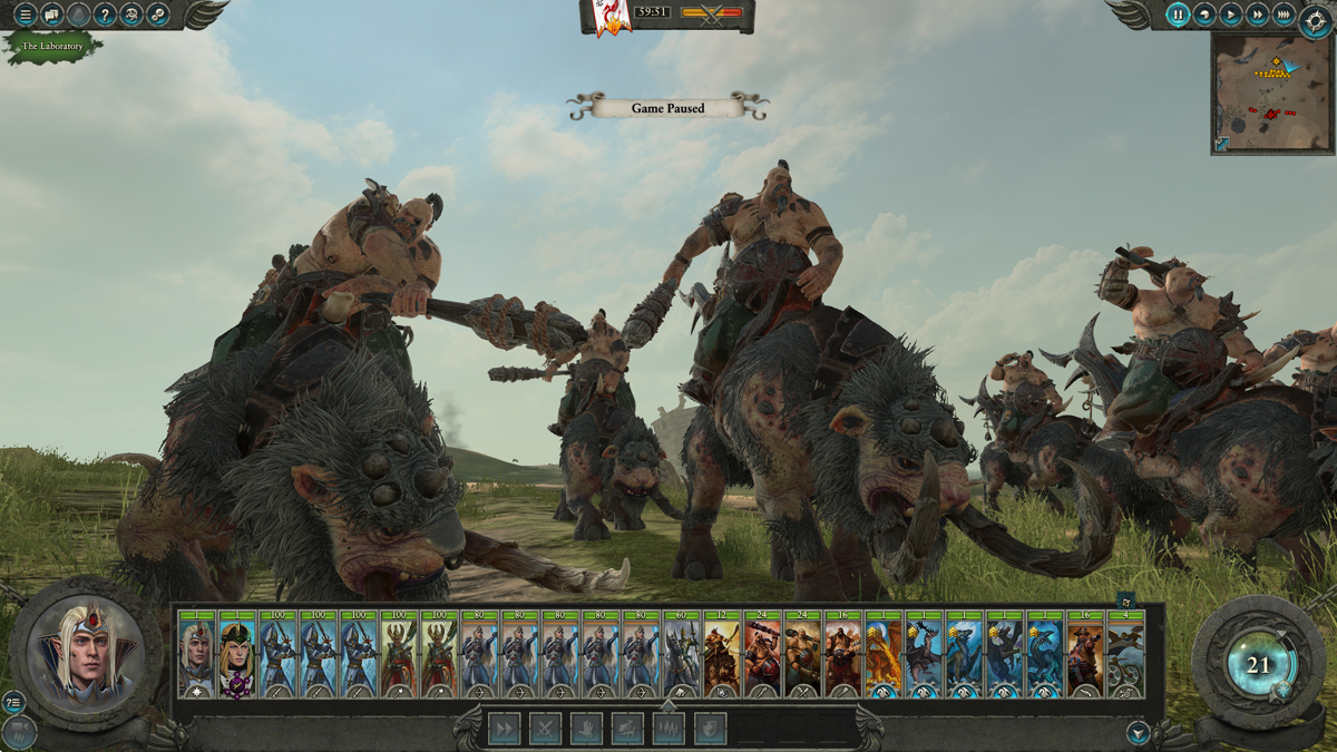 Screenshot of Total War: Warhammer II - Ogre Mercenaries (Windows, 2021) - MobyGames
