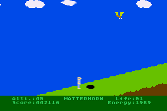 Screenshot of Matterhorn (Atari 8-bit, 1984) - MobyGames