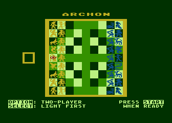 Screenshot of Archon: The Light and the Dark (Atari 8-bit, 1983 ...