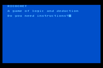 Ricochet (1980) - MobyGames
