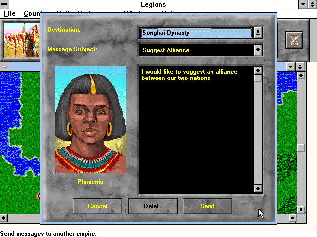 Screenshot of Legions (Windows 3.x, 1994) - MobyGames