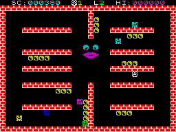 Screenshot of Crazy Caverns (ZX Spectrum, 1984) - MobyGames