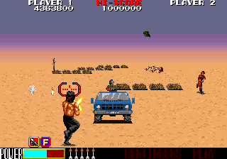 Screenshot of Rambo III (Arcade, 1989) - MobyGames