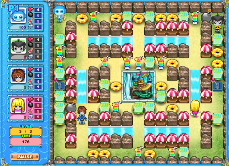 Screenshot of Bomb It 3 (Browser, 2010) - MobyGames