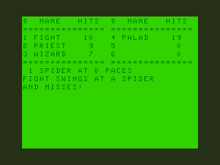 Screenshot of Spellbound: A Dungeons & Dragons Adventure (TRS-80 CoCo, 1987) - MobyGames