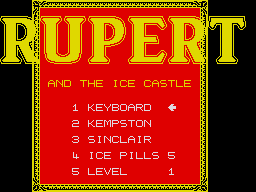 Screenshot of Rupert and the Ice Castle (ZX Spectrum, 1986) - MobyGames
