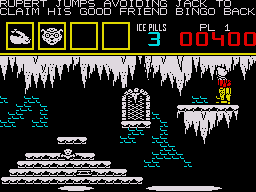 Screenshot of Rupert and the Ice Castle (ZX Spectrum, 1986) - MobyGames