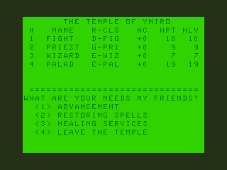 Screenshot of Spellbound: A Dungeons & Dragons Adventure (TRS-80 CoCo, 1987) - MobyGames