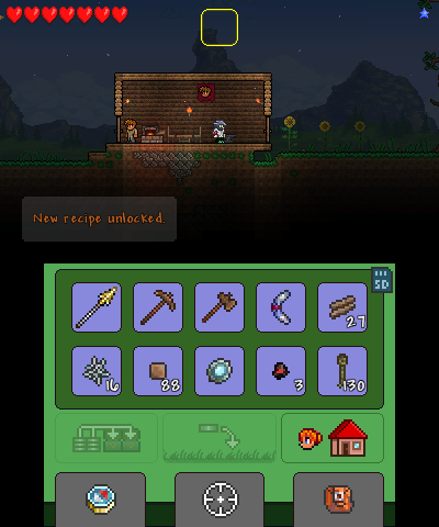 Screenshot of Terraria (Nintendo 3DS, 2011) - MobyGames