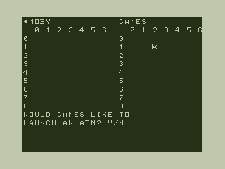 Screenshot of Global Thermonuclear War (TRS-80 CoCo, 1984) - MobyGames