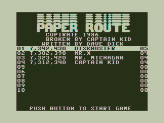 Paper Route (1986) - MobyGames