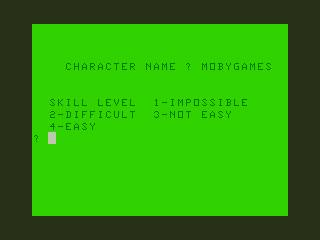 Screenshot of The Realm of Nauga (TRS-80 CoCo, 1982) - MobyGames