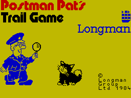 Screenshot of Postman Pat's Trail Game (ZX Spectrum, 1984) - MobyGames