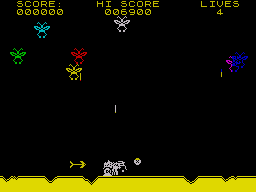 Screenshot of Moon Buggy (ZX Spectrum, 1983) - MobyGames