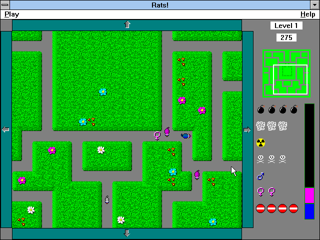 Screenshot of Rats! (Windows 3.x, 1994) - MobyGames