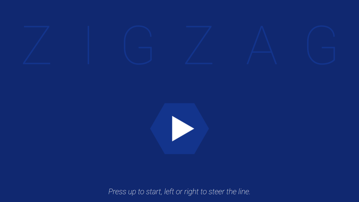 Screenshot of Zig Zag (Browser, 2016) - MobyGames