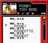 Screenshot of Pokémon Pinball (Game Boy Color, 1999) - MobyGames
