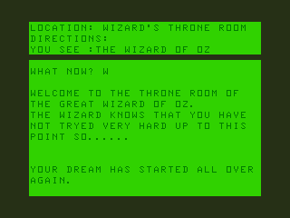 Screenshot of Wizard Adventure (TRS-80 CoCo, 1985) - MobyGames