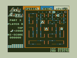 Screenshot of Lady Buggy (TRS-80 CoCo, 1984) - MobyGames
