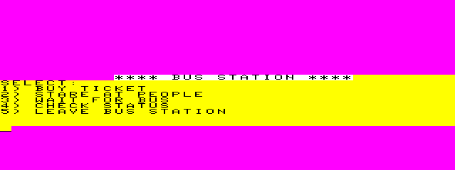 Screenshot of Gorf-Land (TRS-80 CoCo, 1987) - MobyGames