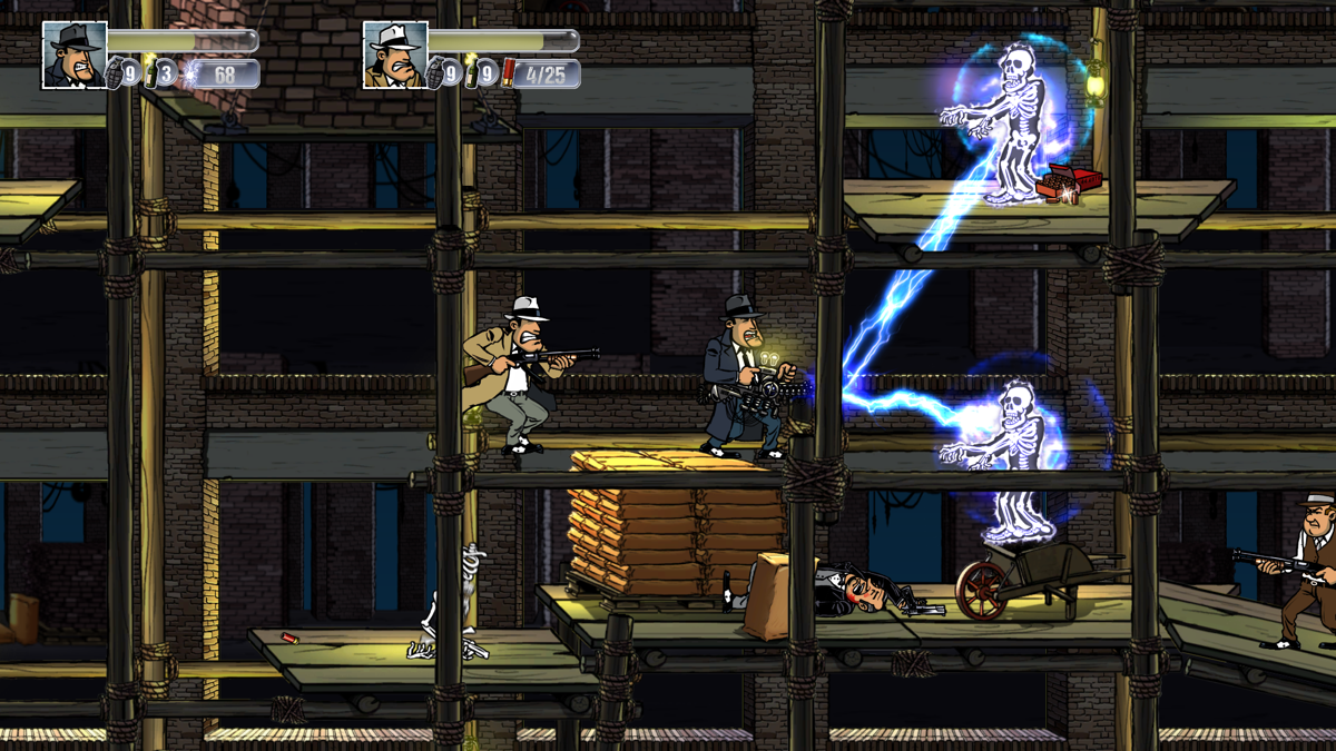 Screenshot of Guns, Gore & Cannoli (Windows, 2015) - MobyGames