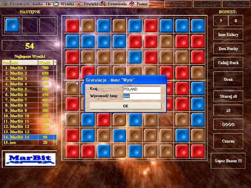 Screenshot of Super Balls (Windows, 2000) - MobyGames