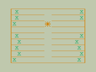 Screenshot of Squeeze (TRS-80 CoCo, 1982) - MobyGames