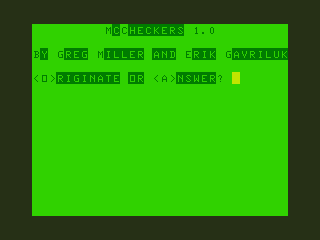 McCheckers (1986) - MobyGames