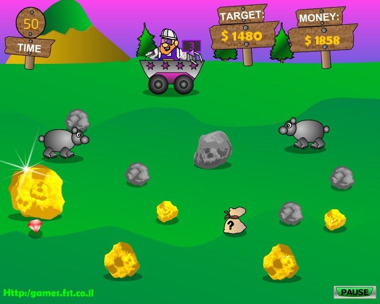 Screenshot of Rocks Miner 2 (Browser, 2008) - MobyGames