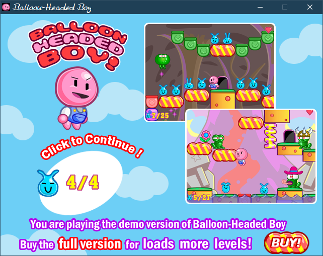Screenshot of Balloon-Headed Boy (Windows, 2006) - MobyGames