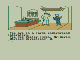Screenshot of Mr. Corey (TRS-80 CoCo, 1988) - MobyGames