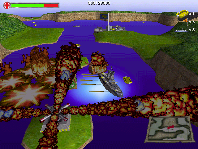 Screenshot of Battleship: Surface Thunder (Windows, 2000) - MobyGames