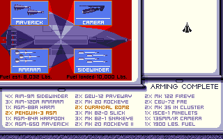 Screenshot of F-19 Stealth Fighter (Amiga, 1988) - MobyGames