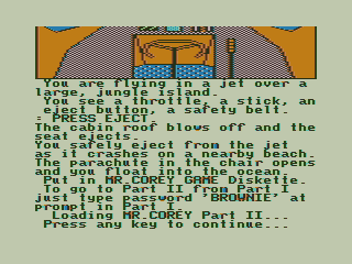 Screenshot of Mr. Corey (TRS-80 CoCo, 1988) - MobyGames