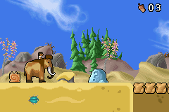 Screenshot of Ice Age (Game Boy Advance, 2002) - MobyGames