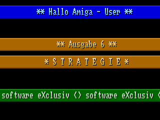 Screenshot of software eXclusiv: Amiga / Ausgabe 6 (Amiga, 1990 ...