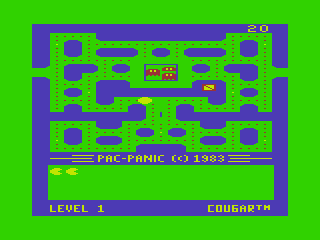 Screenshot of Pac-Panic (TRS-80 CoCo, 1983) - MobyGames