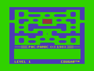 Screenshot of Pac-Panic (TRS-80 CoCo, 1983) - MobyGames