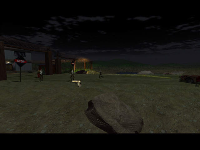 Screenshot of Zombieville (DOS, 1997) - MobyGames