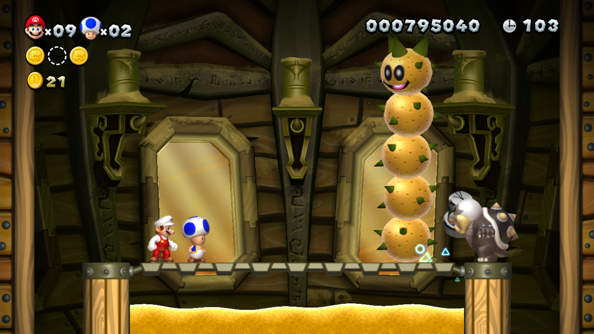 Screenshot of New Super Mario Bros. U (Wii U, 2012) - MobyGames
