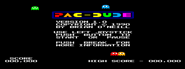 Pac-Dude (1990) - MobyGames