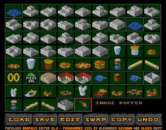 Screenshot of Populous: World Editor (Amiga, 1991) - MobyGames